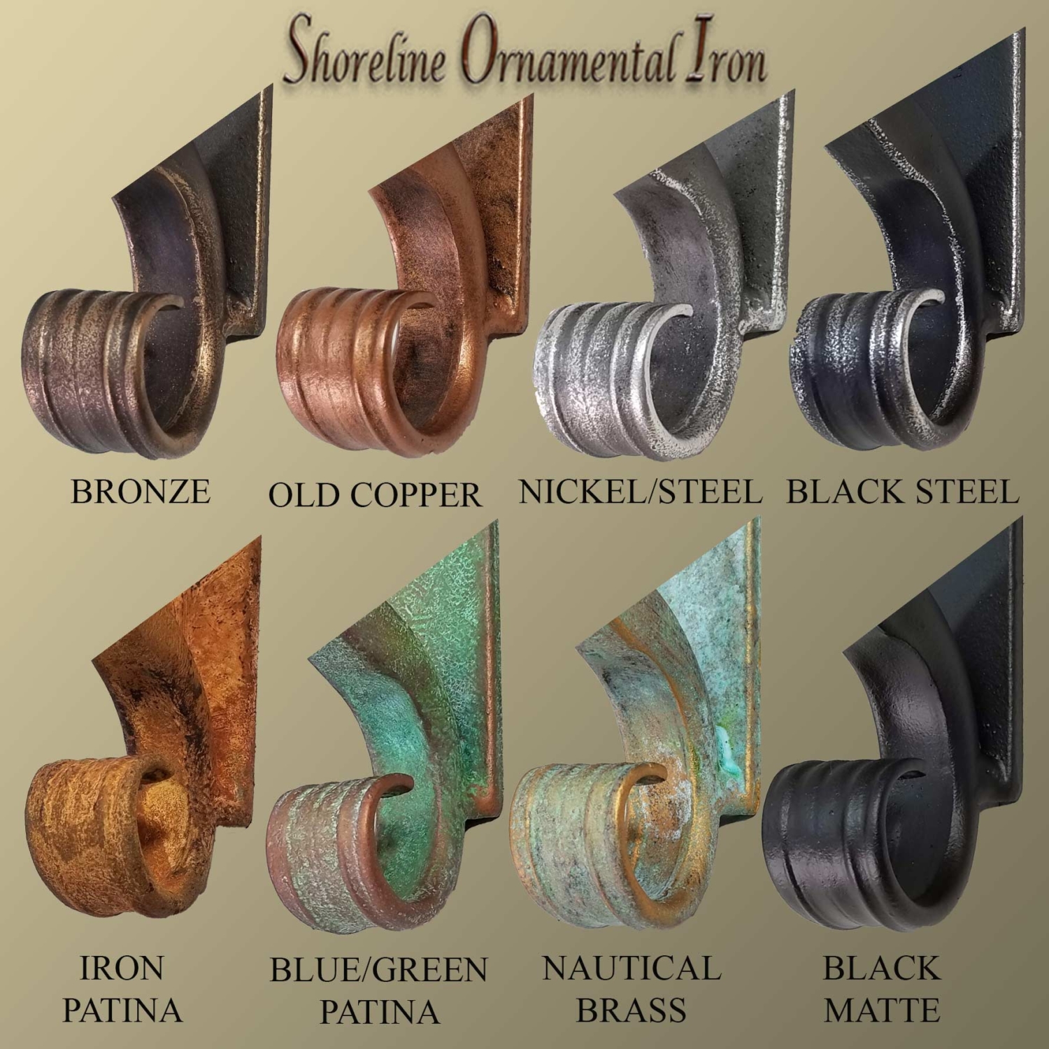 Window Wrought Iron Corner Brackets